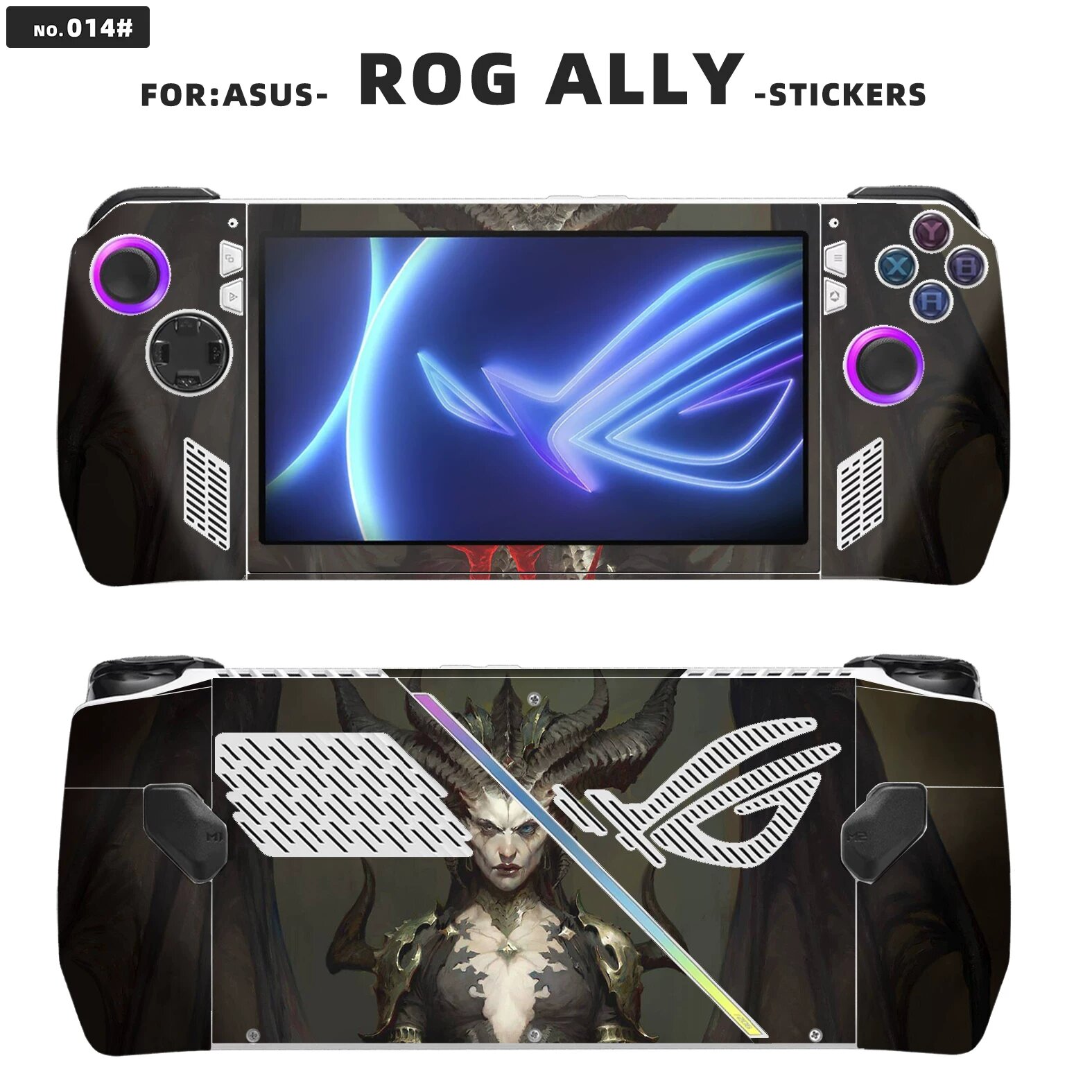 Защитная наклейка ROG Ally для игровой консоли полное покрытие устойчива к царапинам тонкий слой легкое нанесение