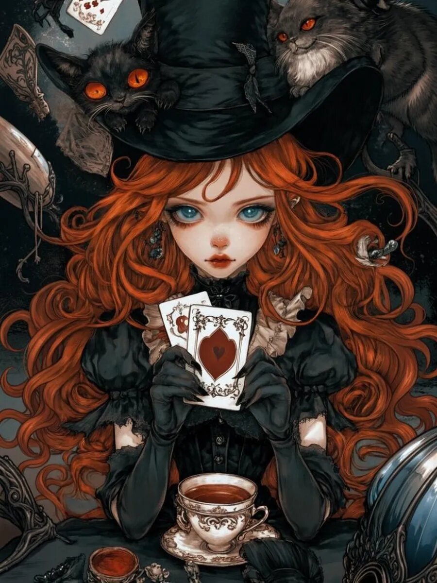 Картина по номерам на холсте Алиса в стране чудес 40*50 см