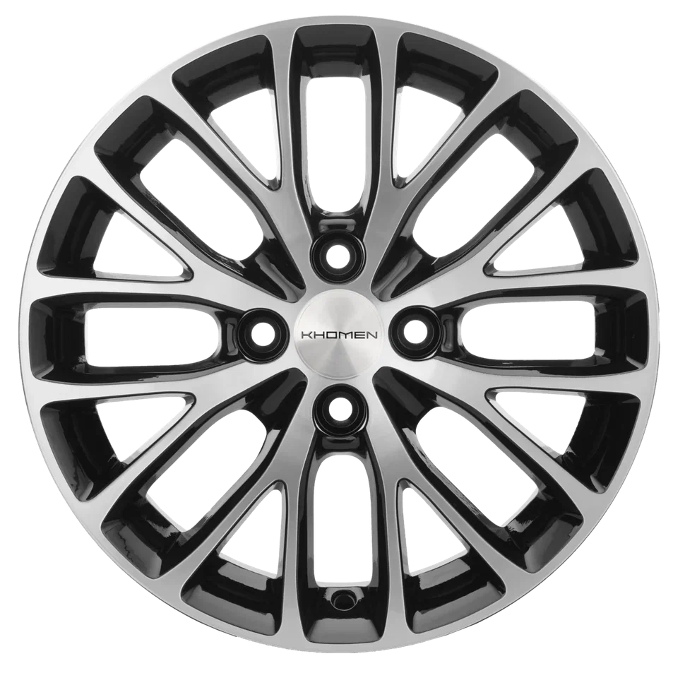 Диск автомобильный Khomen Wheels 1506 Kia Rio II 6x15 4x100 ET46 54,1 Black-FP