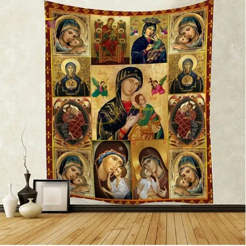 BeLOC Гобелен "Православные иконы Девы Марии", 200х150 см, 11x11