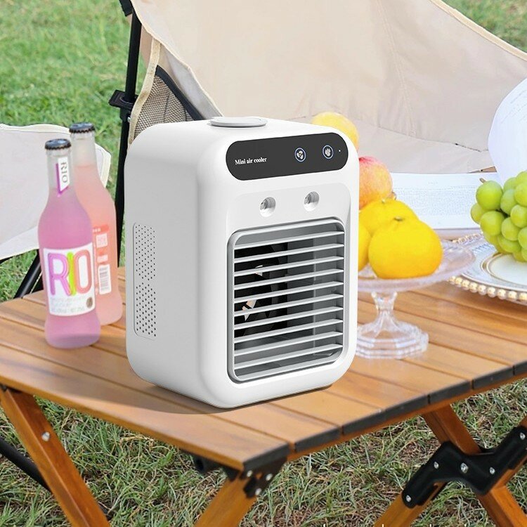 Летний бытовой небольшой вентилятор для кондиционирования воздуха USB spray humidification портативный, вентилятор