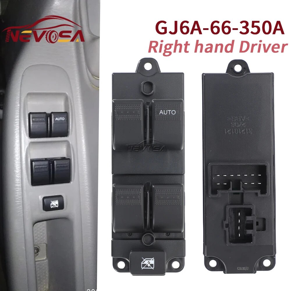 Для Mazda Demio DW 2000 2001 2002 для FAW Besturn B50 2012, главные переключатели управления стеклоподъемниками GJ6A-66-350 L120-66-350