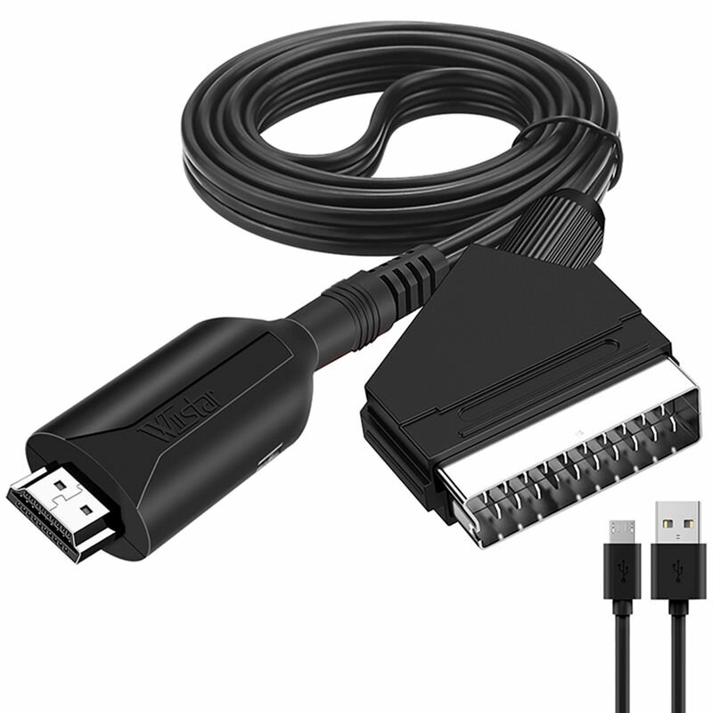 Видео-аудио-конвертер WIISTAR HDMI-SCART переходник HDMI-SCART конвертер видеосигнала адаптер аналогового видео