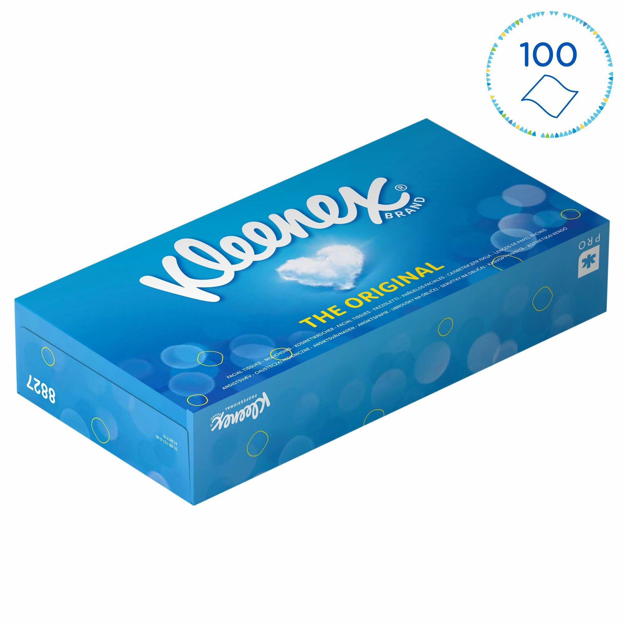 Салфетки косметические для лица ультрамягкие, двухслойные, Kleenex-1 пачка