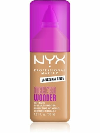 Тональный крем NYX Professional Makeup Make Em Wonder, оттенок 16 Natural Beige, 30 мл