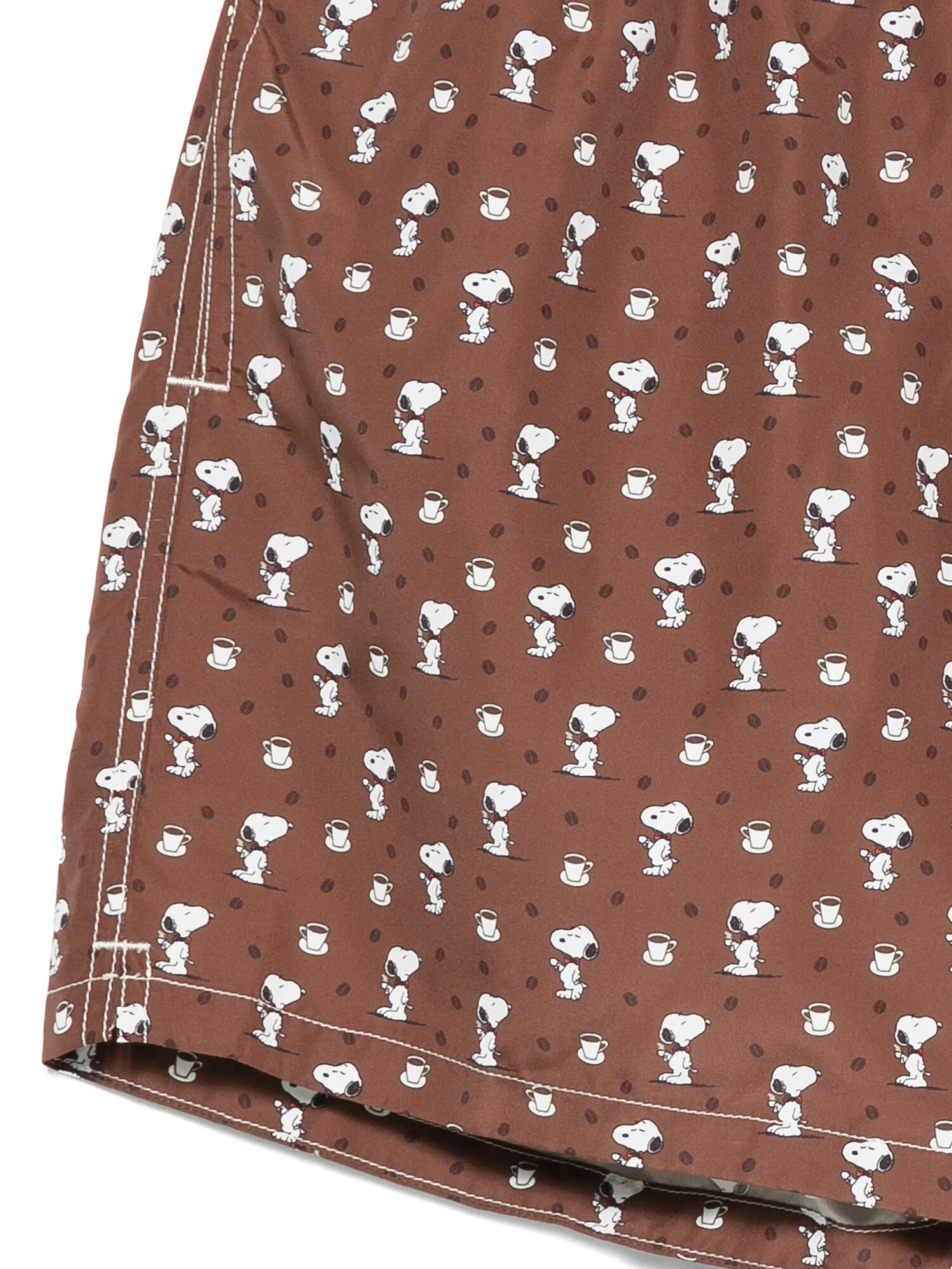 Шорты для плавания MC2 Saint Barth Snoopy-print drawstring swim shorts, размер 52, коричневый — фото 1