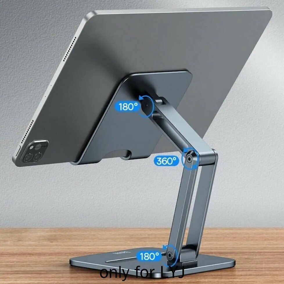 Держатель, подставка для планшета или телефона Baseus Desktop Biaxial Foldable Metal Stand