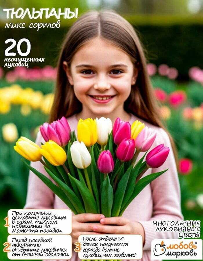 Тюльпан Луковицы Микс сортов, 20шт