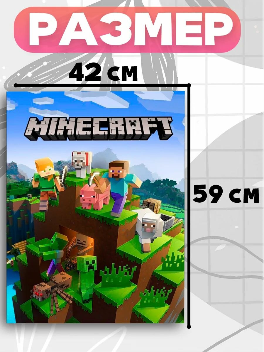 Постеры на стену Minecraft — фото 1