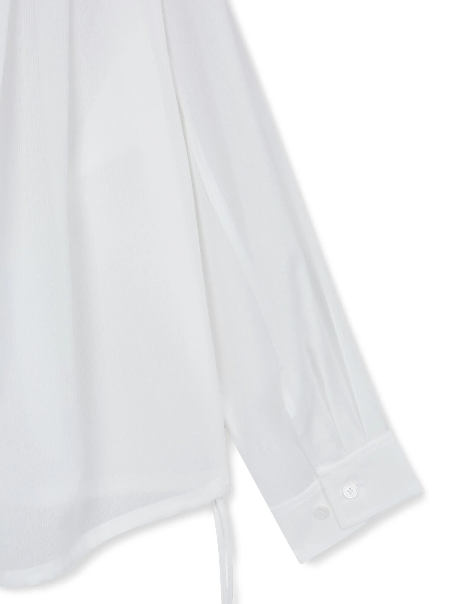 Блуза STUDIO TOMBOY Drawstring blouse, размер OneSize, белый — фото 1