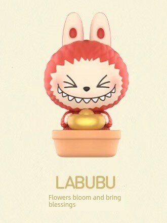 Оригинальные куклы POPMART Bubble Cute Series, мини-фигурки POPBEAN Cute, Новогодняя серия Цветы Лабубу цветут и