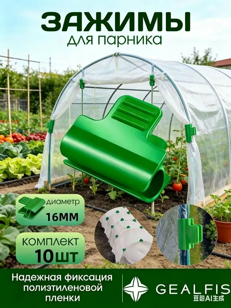 Комплект креплений40 х 30мм, Пластик, 10 шт