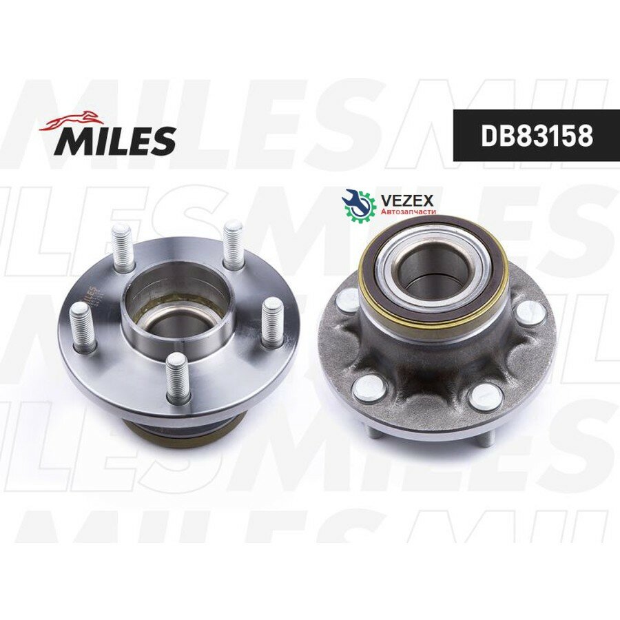 MILES DB83158 Ступица колеса задняя с подшипником с ABS FORD TRANSIT CONNECT/TOURNEO CONNECT 02- (SKF VKBA6522) DB83158