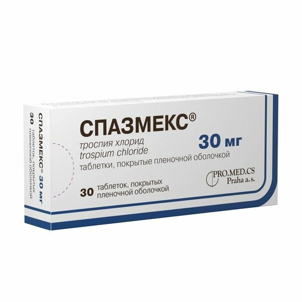 Спазмекс таблетки п/о плен. 30мг 30шт