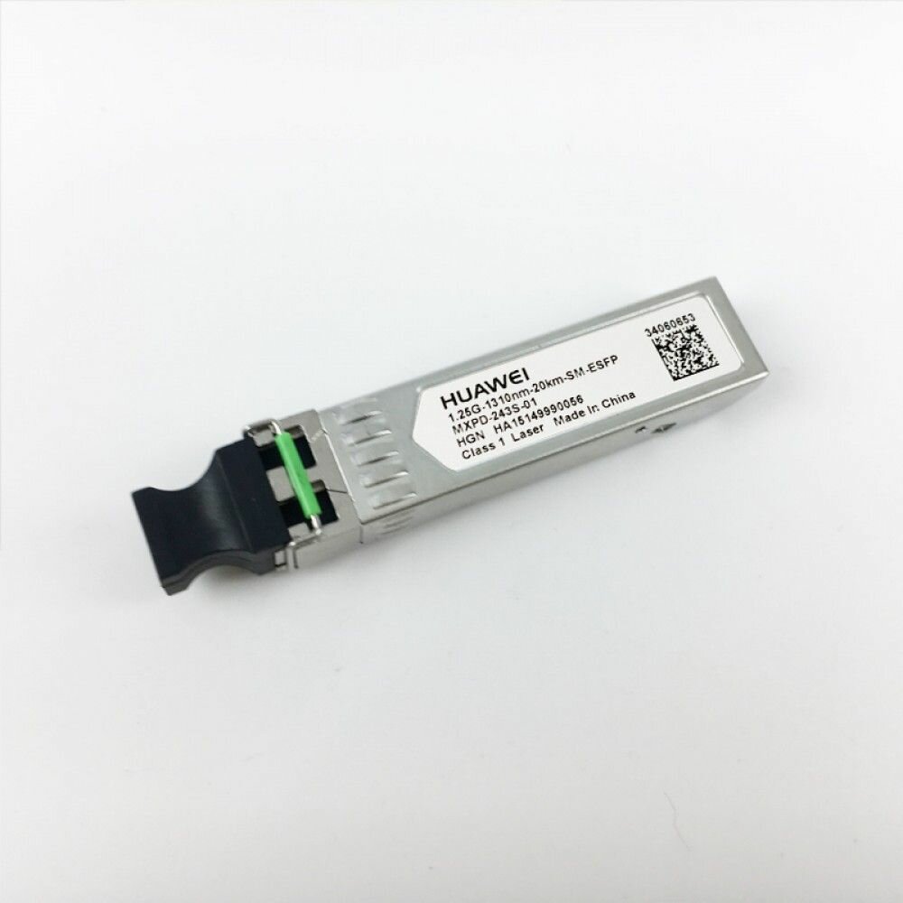 Трансивер Huawe* eSFP 1310nm 1.25Gb/s 9 3dBm 20dBm LC Single Mode 20km (34060653)