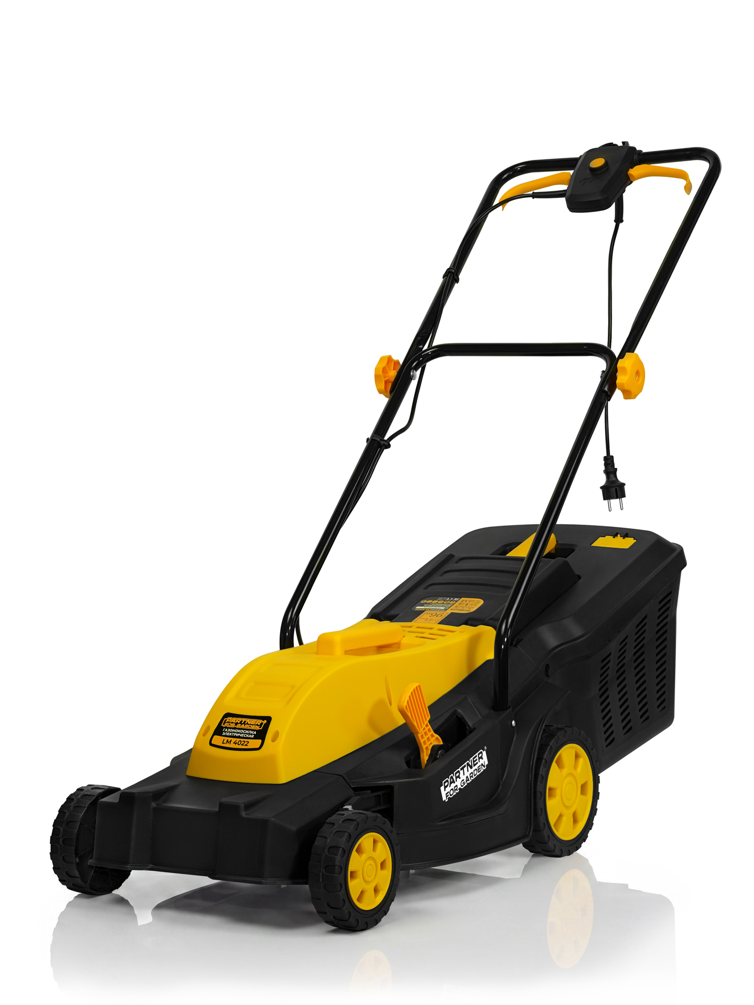 Газонокосилка электрическая Partner for Garden LM 4022 ( 2200Вт, 3200 об/мин, ширина скашивания 400мм, высота 25-65мм )