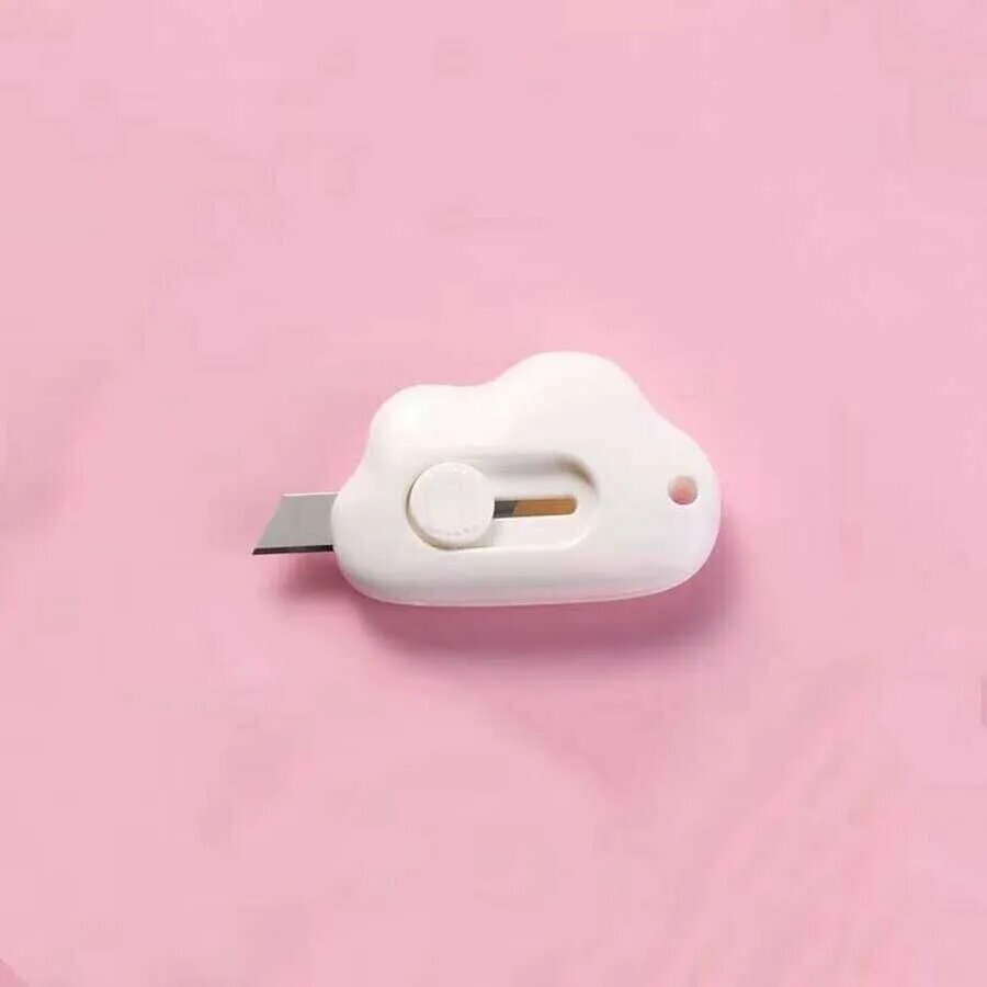 1 шт. Mini Pocket Cloud Art многофункциональный нож для резки бумаги, упаковки, сменным лезвием, канцелярский инструмент.