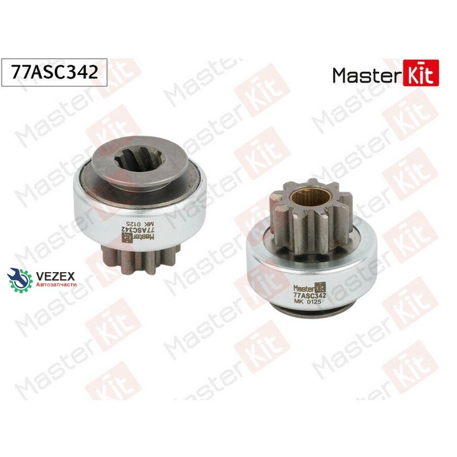 MASTERKIT 77ASC342 Бендикс стартера HYUNDAI SOLARIS, KIA CEED 77ASC342