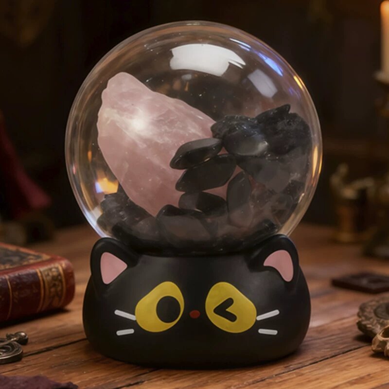 Новая оригинальная милая фигурка кошки из хрустального стекла, чем более очаровательная, тем более гладкая, креативный