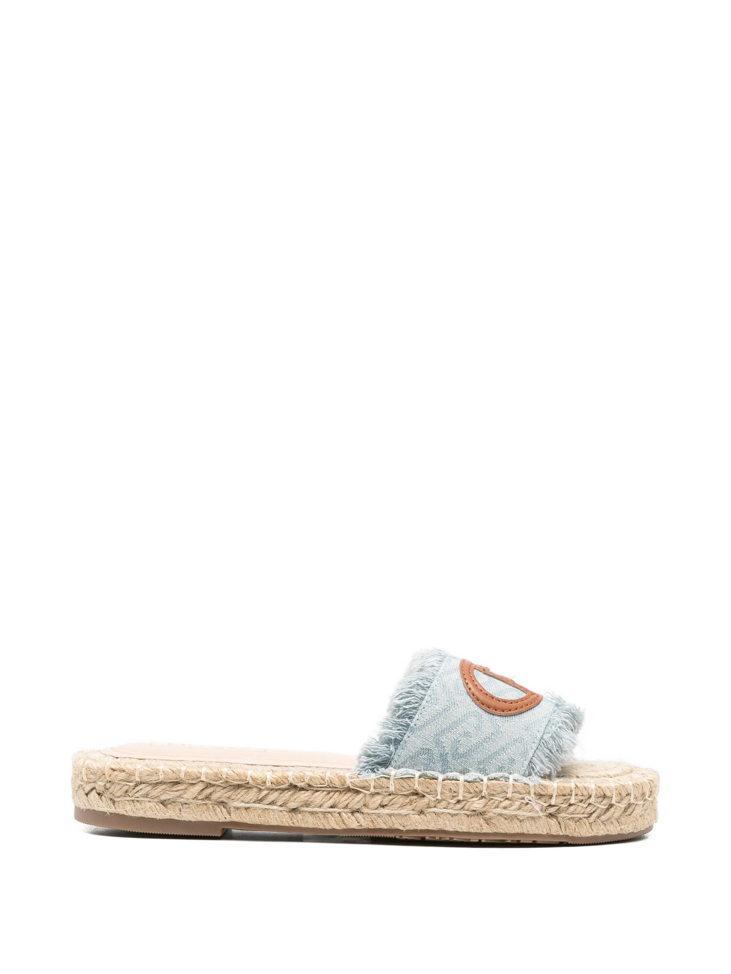 Эспадрильи Logo-patch frayed flat espadrilles