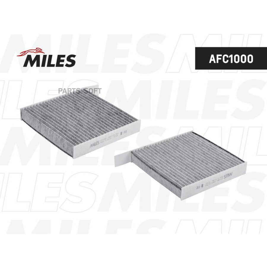 AFC1000 MILES Фильтр салона угольный MILES AFC1000 | цена за 1 шт