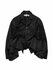 Куртка COMME des GARCONS Ruffled-trim jacket, размер 44, black/black
