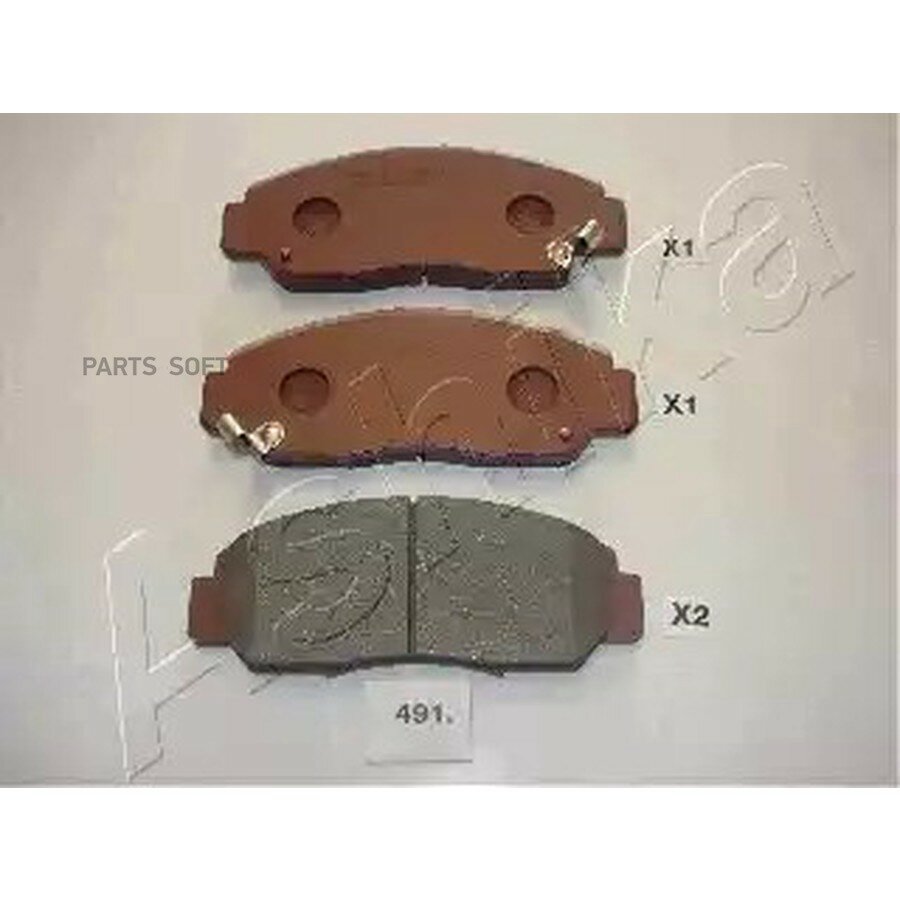 Тормозные колодки от официального дистрибьютора, ASHIKA, артикул 5004491