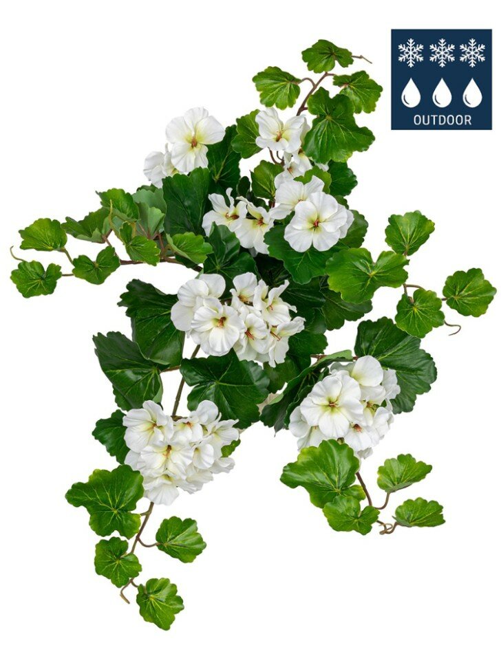 Fiebiger Floristik 204708-100 Ветка декоративная "Герань", 48 см