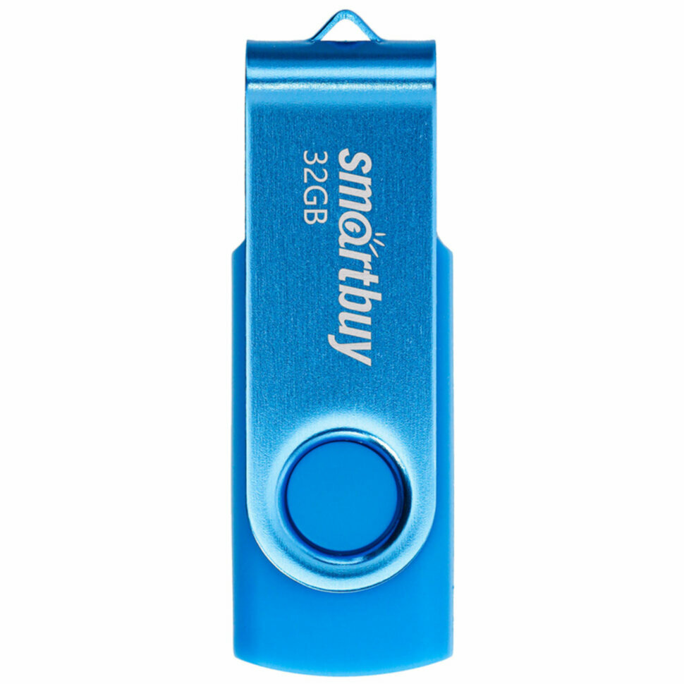 Флеш-диск 32 GB SMARTBUY Twist USB 2.0, синий, SB032GB2TWB, 513908