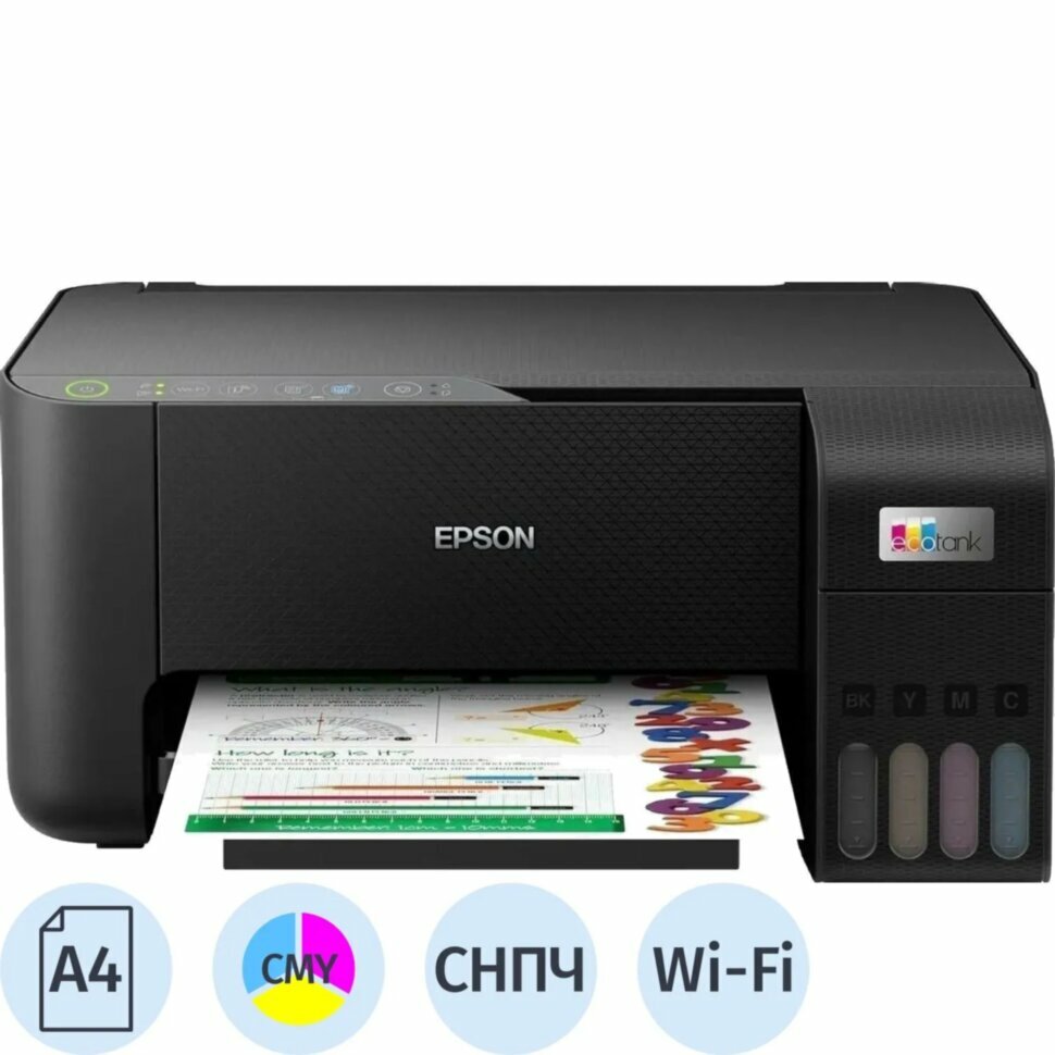 МФУ EPSON L3250 (C11CJ67412), струйный, А4, цветной, Wi-Fi, USB, 1820941