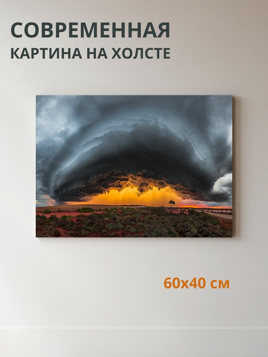 Картина на холсте Шторм 60x40 см