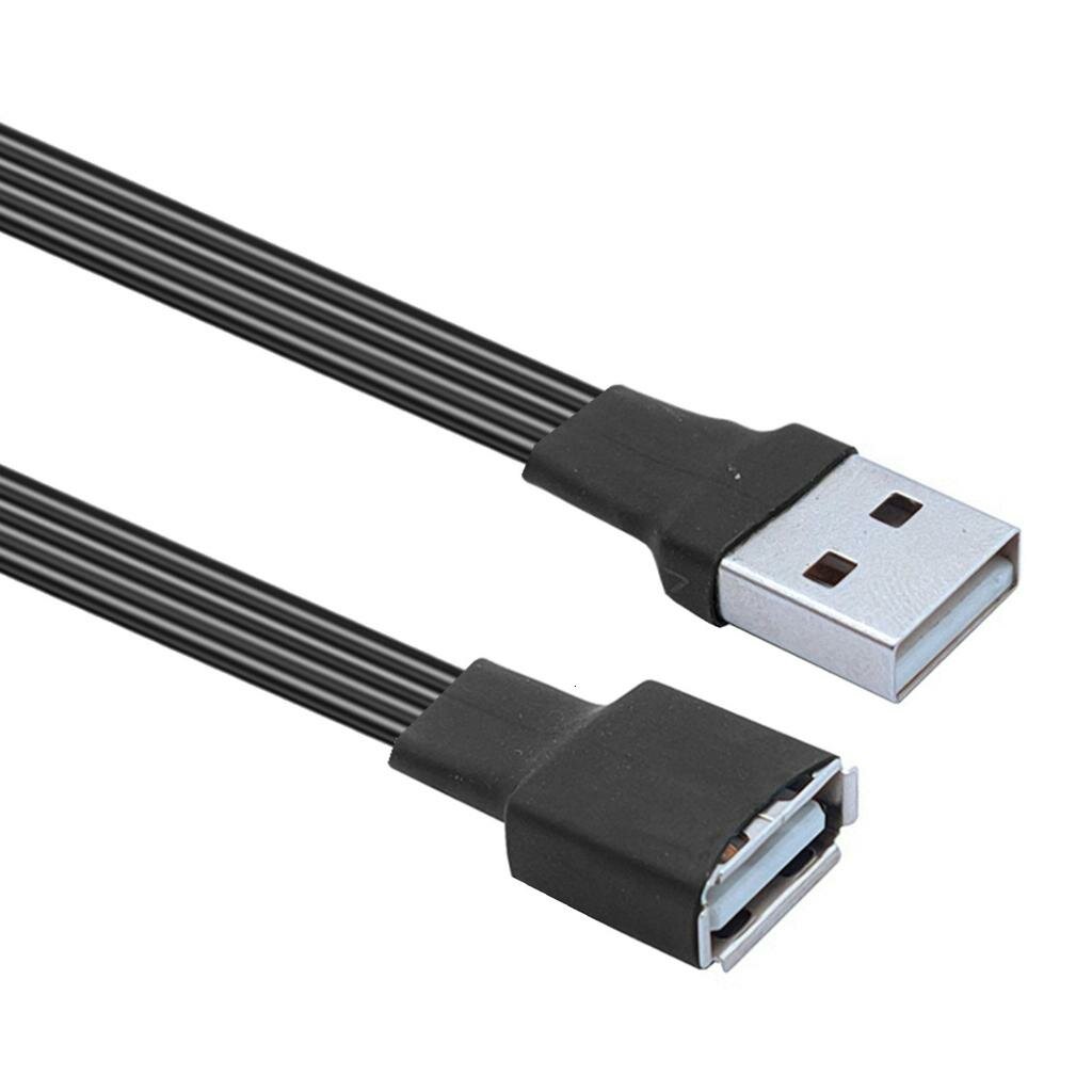 Прямой и угловой USB 2.0 удлинитель, 0.1m - прямая голова