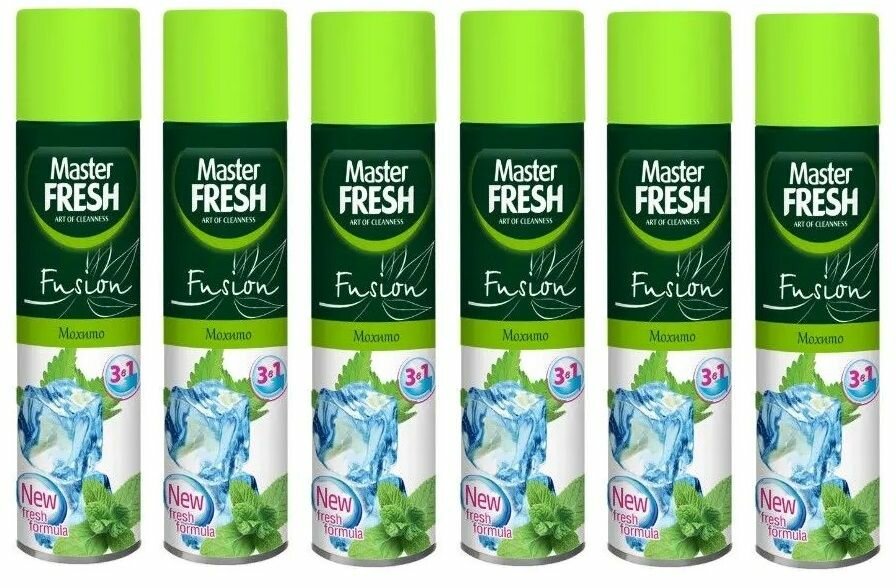 Master Fresh Освежитель воздуха, Мохито, 300 мл, 6 шт.