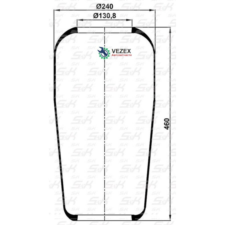 S&K SK-720-01 Подушка пневматическая