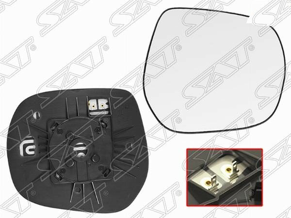 Полотно зеркала SAT ST-121-0102 Toyota Land Cruiser J200 07-21 / Land Cruiser Prado J150 09-20 Правое Обогрев