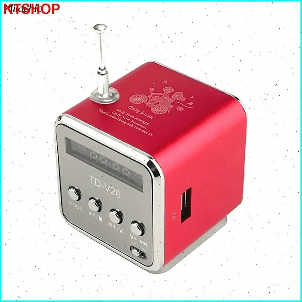 Мини-динамик TD-V26 Bluetooth-совместимый 5.0 FM-радиоприемник MP3-плеер Саундбар