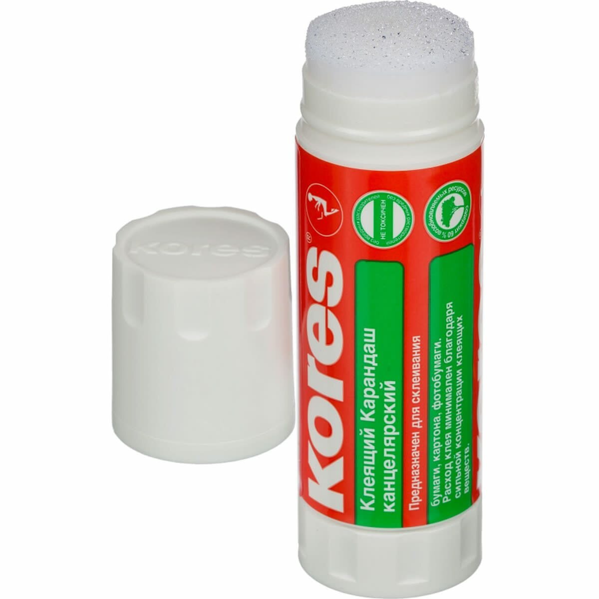 Клей-карандаш Kores, 40г, прозрачный (12403/5896), 1шт.