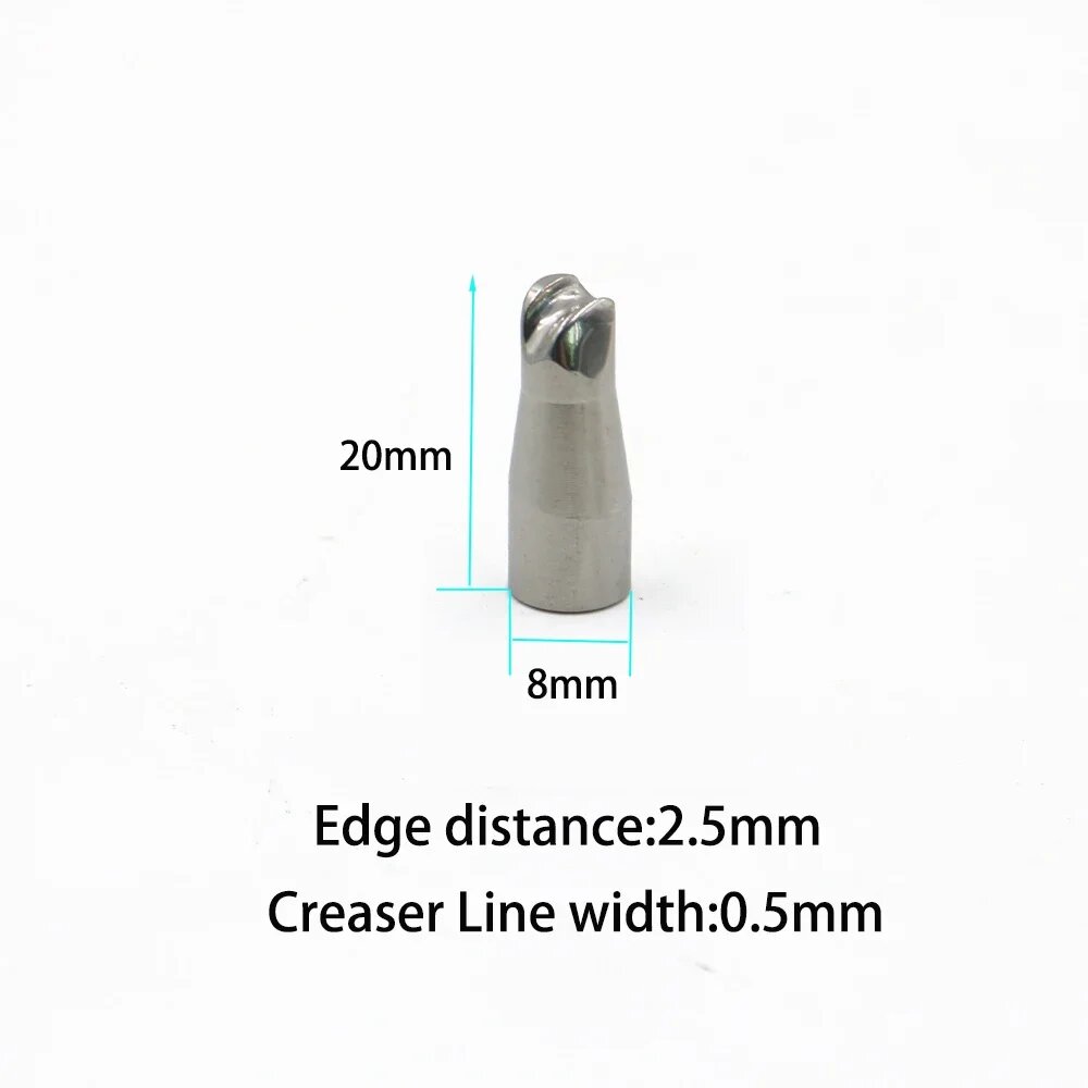 Биговка для кожи, 20mm, 8mm, Edge distance:2.5mm, Creaser Line width:0.5mm, Серый