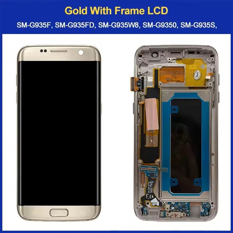 100% протестированный Super Amoled ЖК-дисплей для Samsung Galaxy S7 Edge LCD G935 G935F, замена дигитайзера сенсорного экрана в сборе