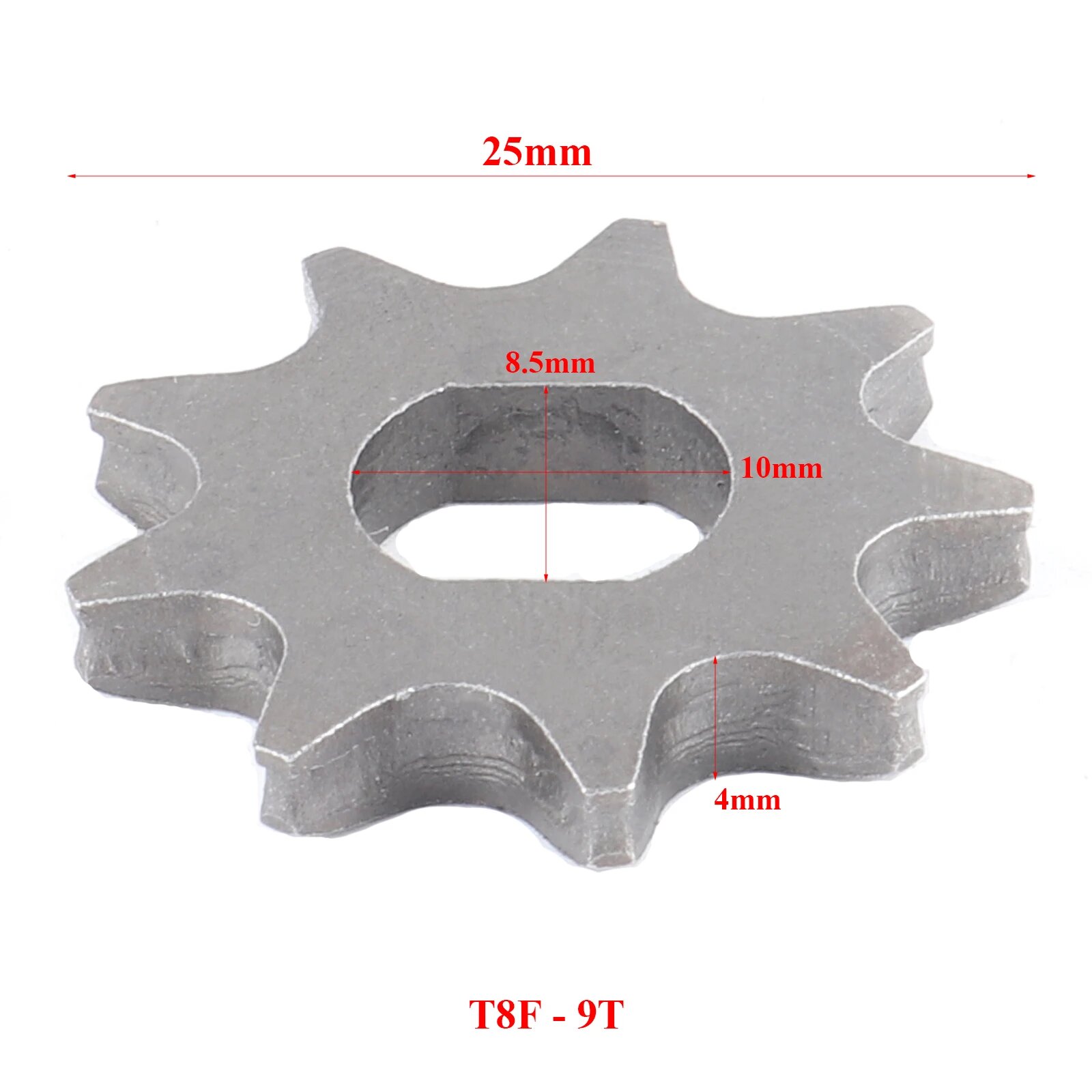 Мотоциклетная цепная звездочка T8F 11T 10T 9T для двигателей 47cc 49cc, мини-мотоциклов, T8F 9T