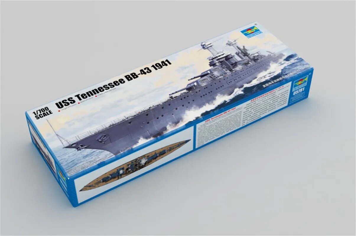 Трубач, масштаб 1/700, USS Tennessee BB-43, 1941 линкор, военная сборка, модель здания # 05781