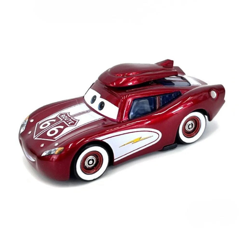 Металлические модели Disney Pixar Cars 2 3 Lightning McQueen и Fillmore 1:55 Бордовый, 66 Mai Kun
