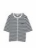 Футболка agnes b. Striped zip-up T-shirt, размер 44