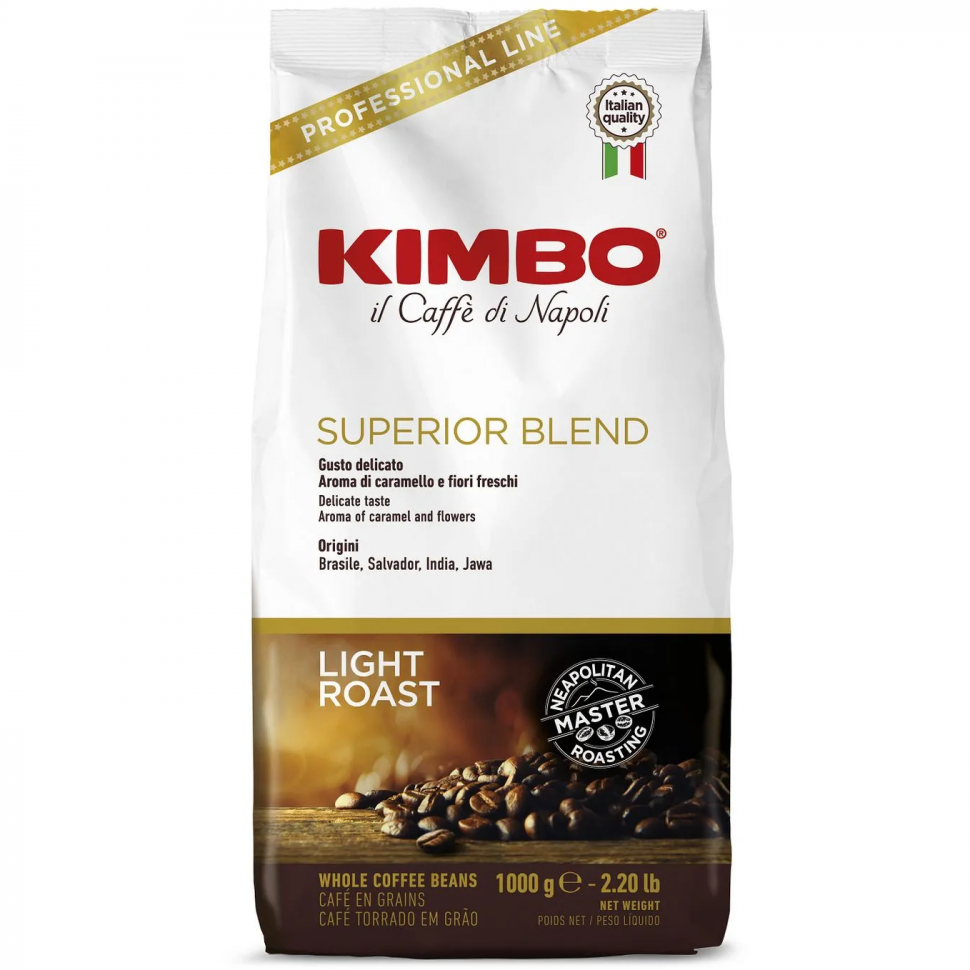 Кофе натуральный жареный в зёрнах Kimbo Superior Blend, 1 килограмм