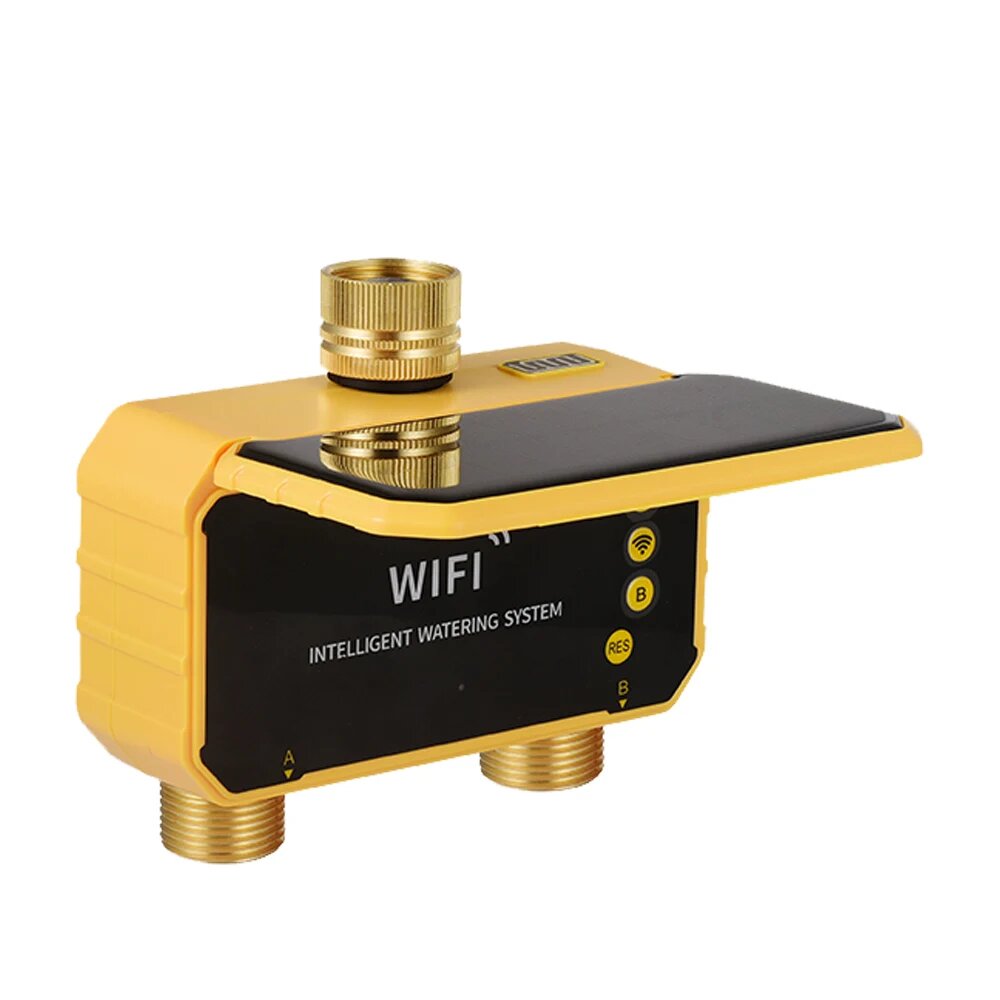 Солнечный Wi-Fi контроллер полива для сада 2 Outlets with WiFi