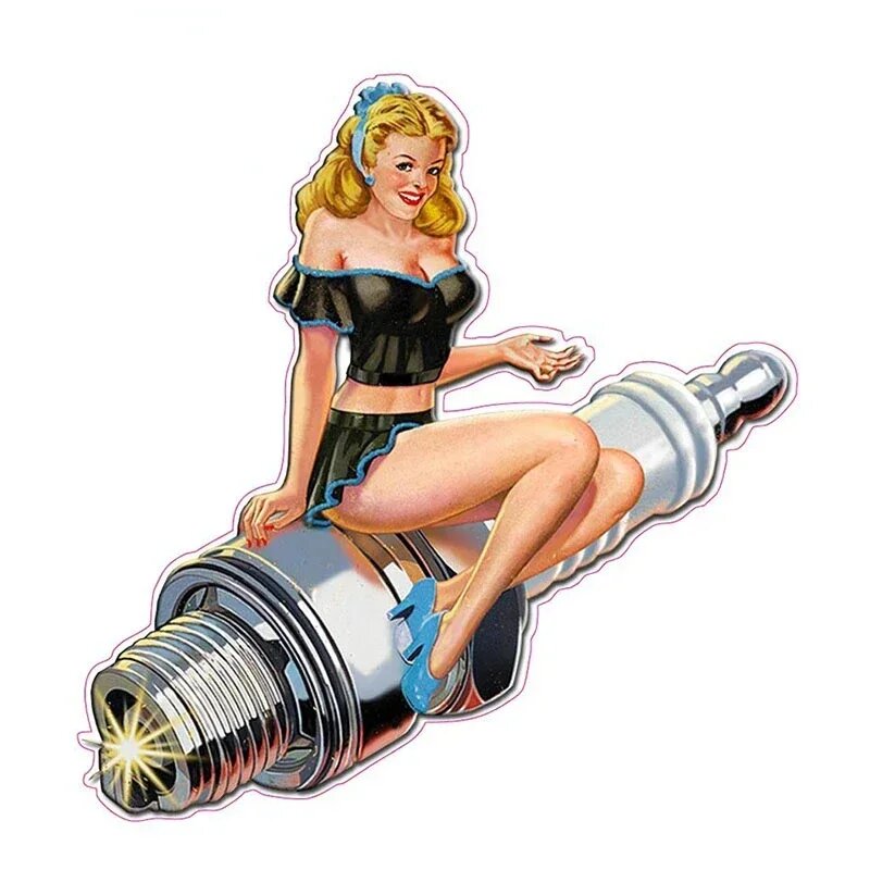 Креативные военные поставки Pin Up Girl байкеры только ретро наклейки на автомобиль ноутбук R, 15CM