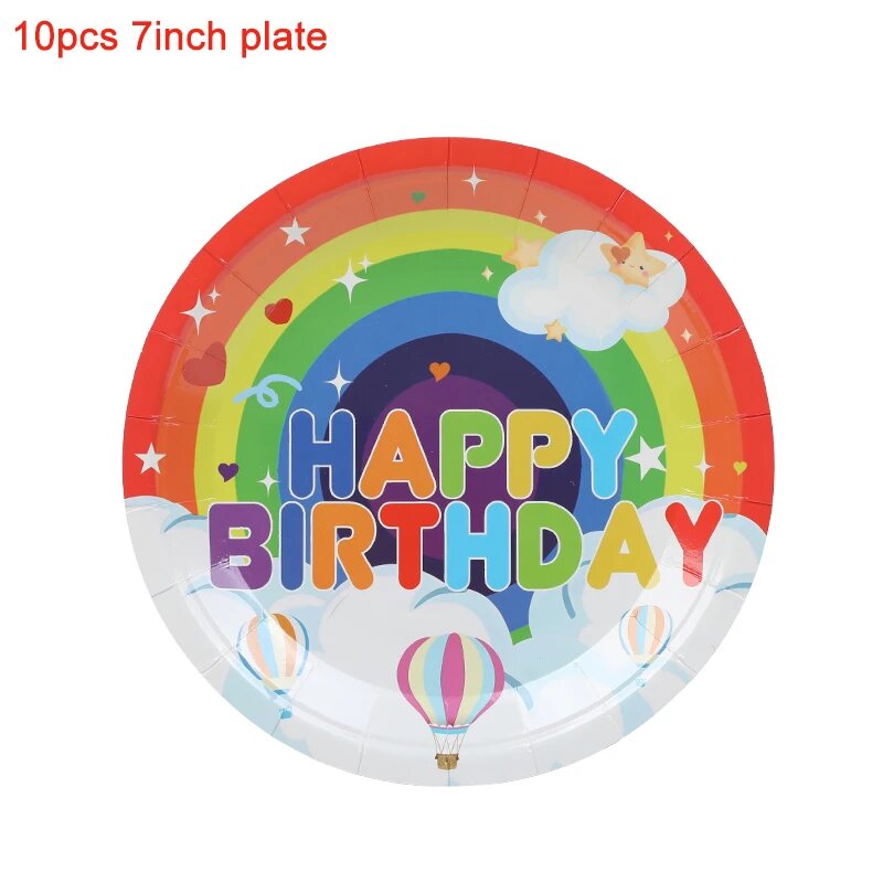 Одноразовый набор посуды ZQNYCY для праздника 10Pcs 7inch plate