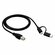 Кабель-конвертер Micro USB / Type-C — USB Type-B, 2m
