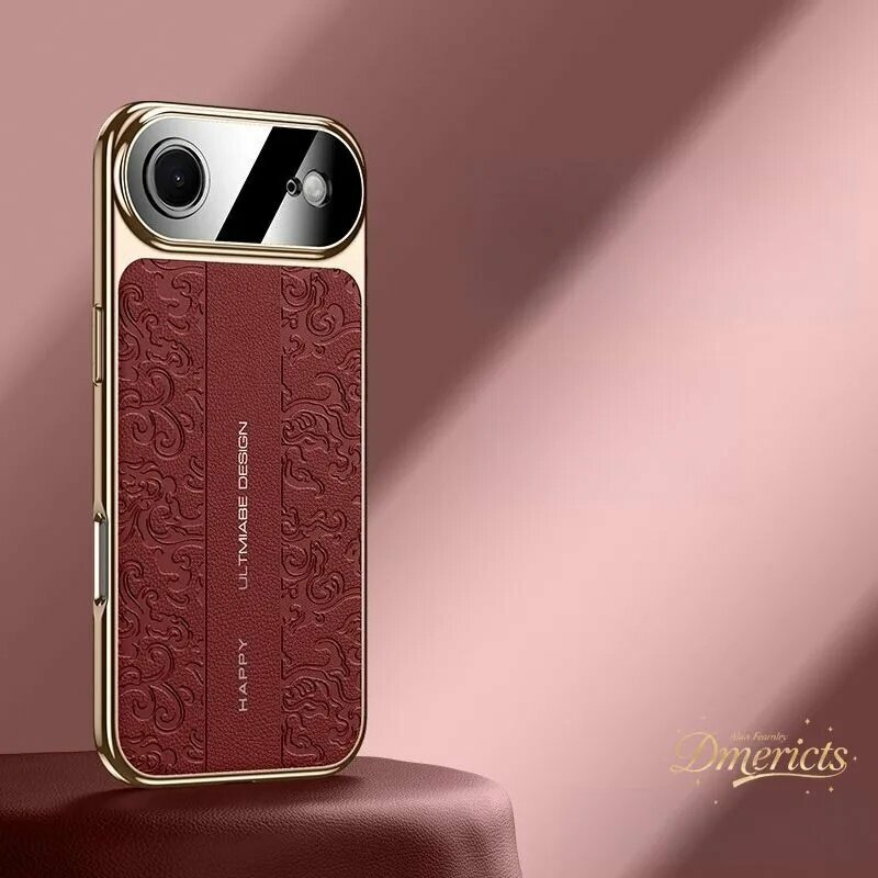 Роскошная кожа чехол для Apple iPhone 17 Air (Айфон 17 Аир) , Защита камеры