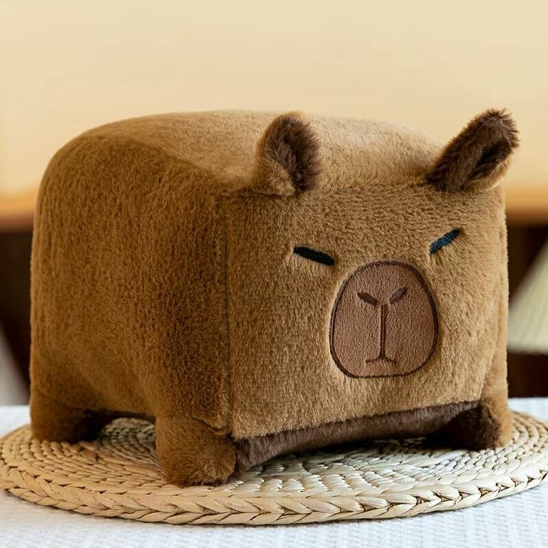 Мягкая игрушка-подушка глазастый квадратный Котокуб, Кот куб, квадратный батон, 20 см,